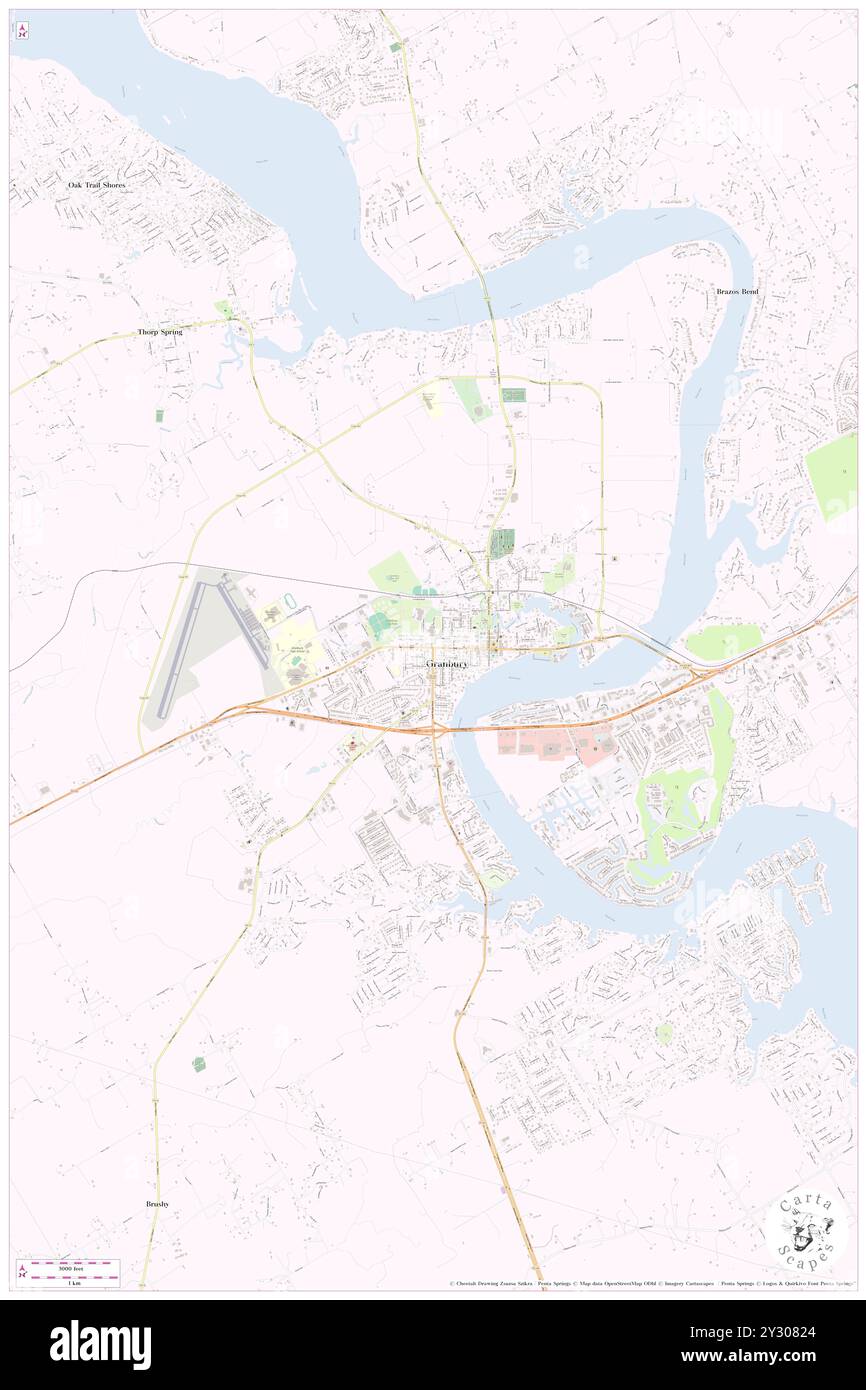 Granbury texas map Cut Out Stock Images & Pictures - Alamy
