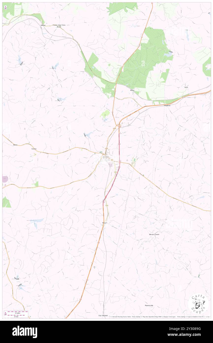 Keysville virginia map Cut Out Stock Images & Pictures - Alamy