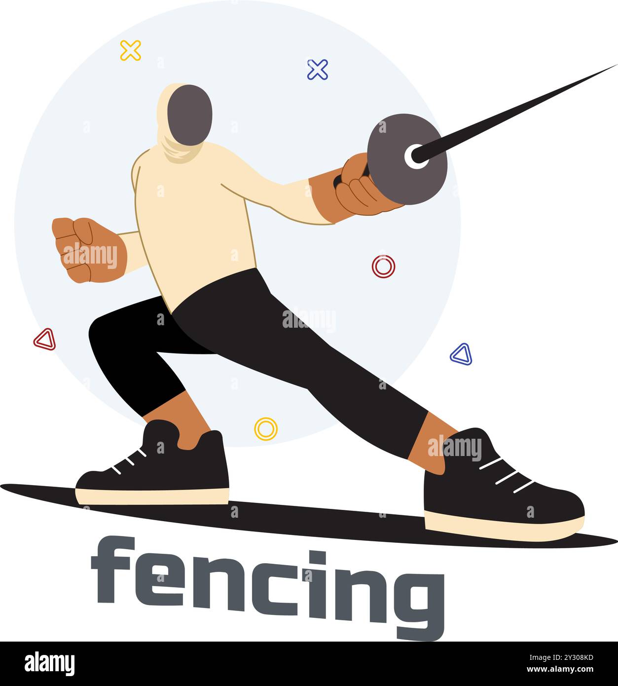 Fencing piste vector Stock Vector Images - Alamy