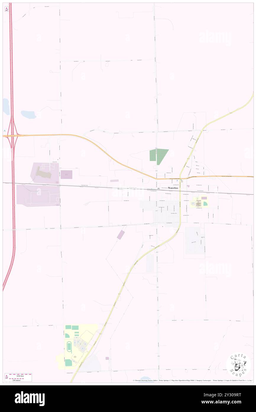 Map of waterloo hi-res stock photography and images - Alamy