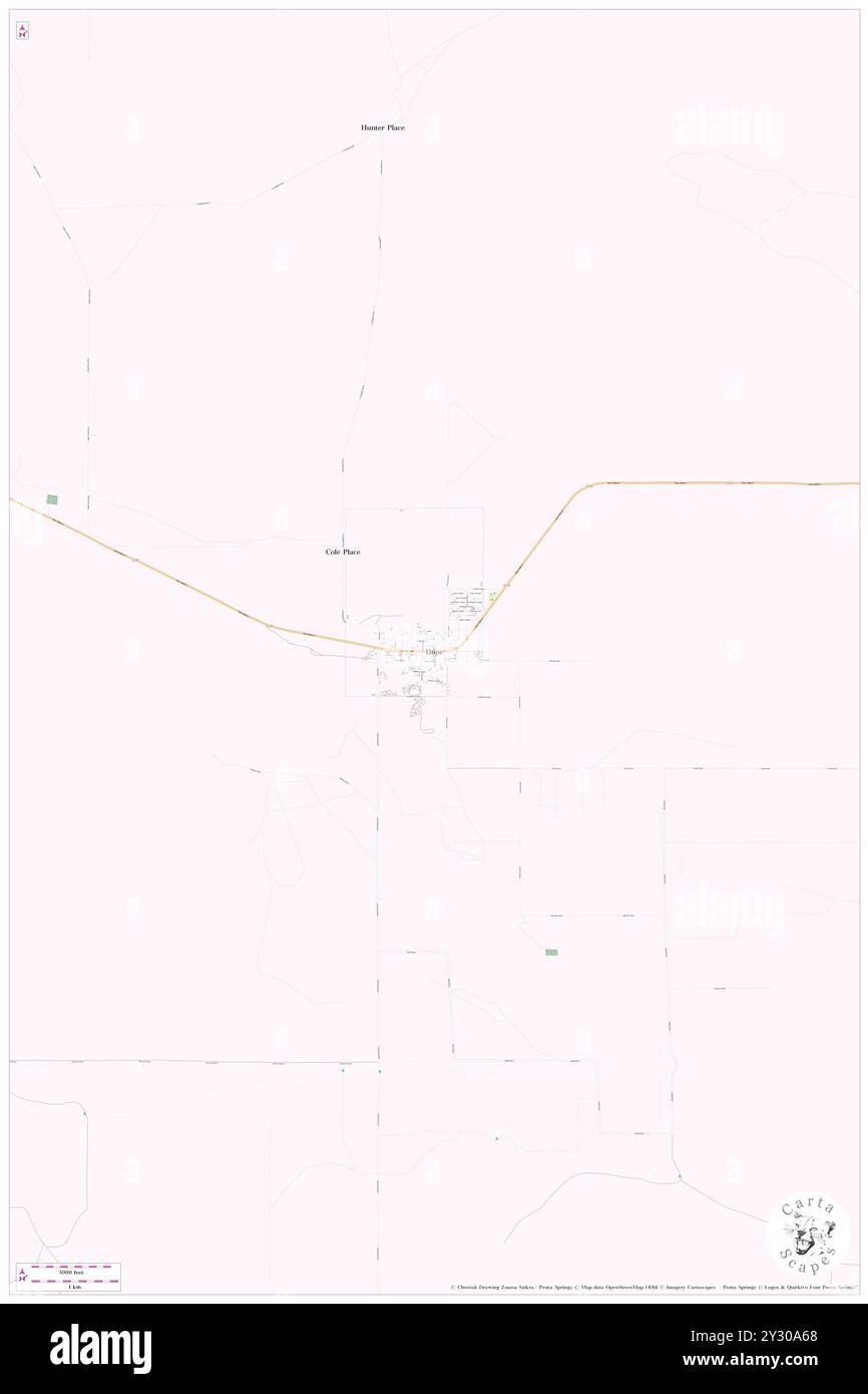Map of hope new mexico Cut Out Stock Images & Pictures - Alamy
