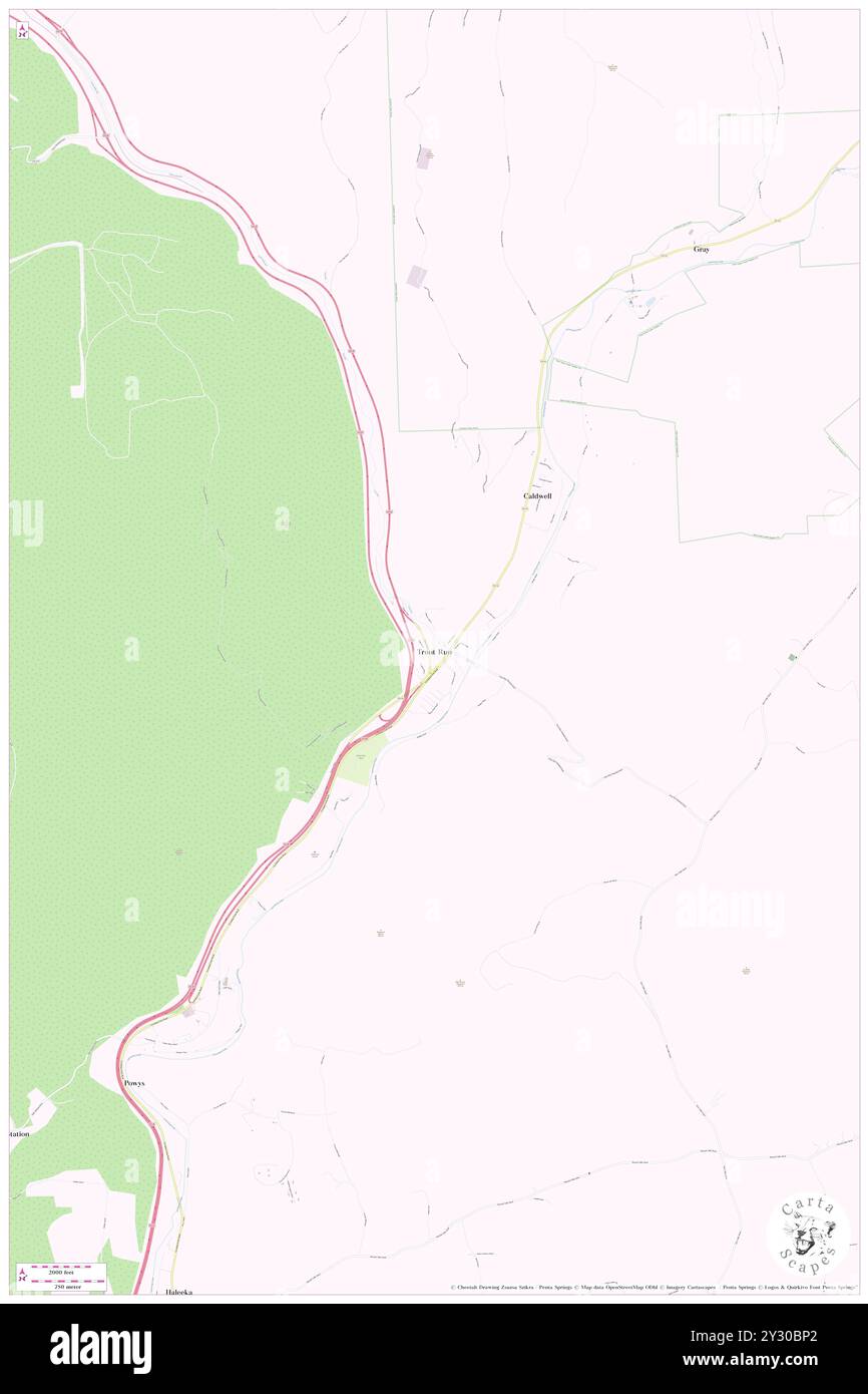 Trout run pennsylvania map Cut Out Stock Images & Pictures - Alamy