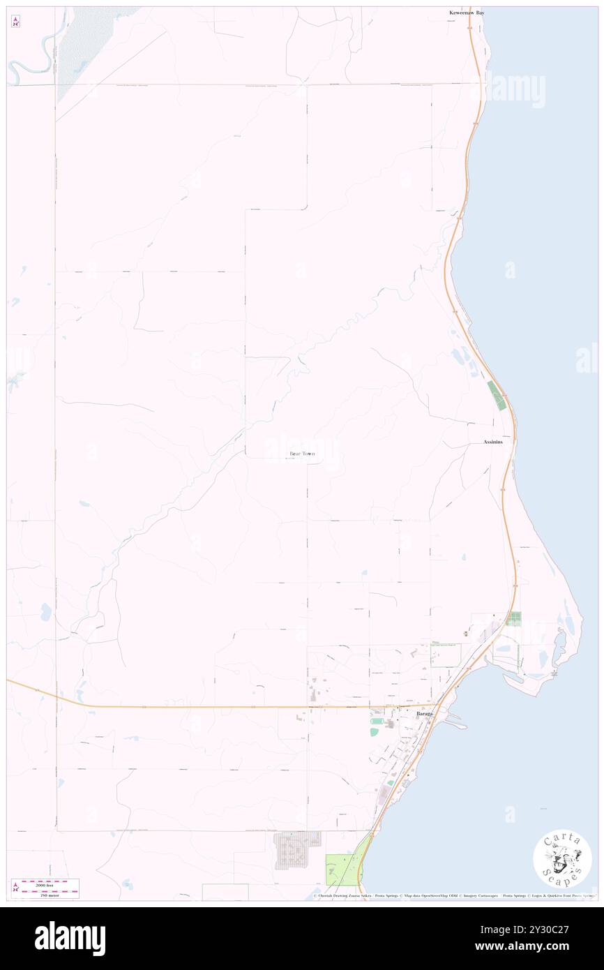 Bear Town, Baraga County, US, United States, Michigan, N 46 48' 31'', S ...