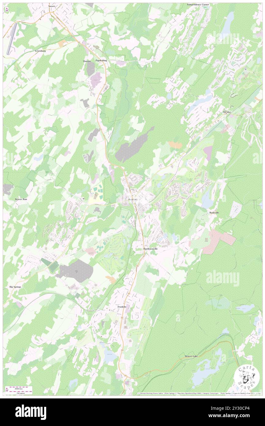 Hamburg new jersey map Cut Out Stock Images & Pictures - Alamy