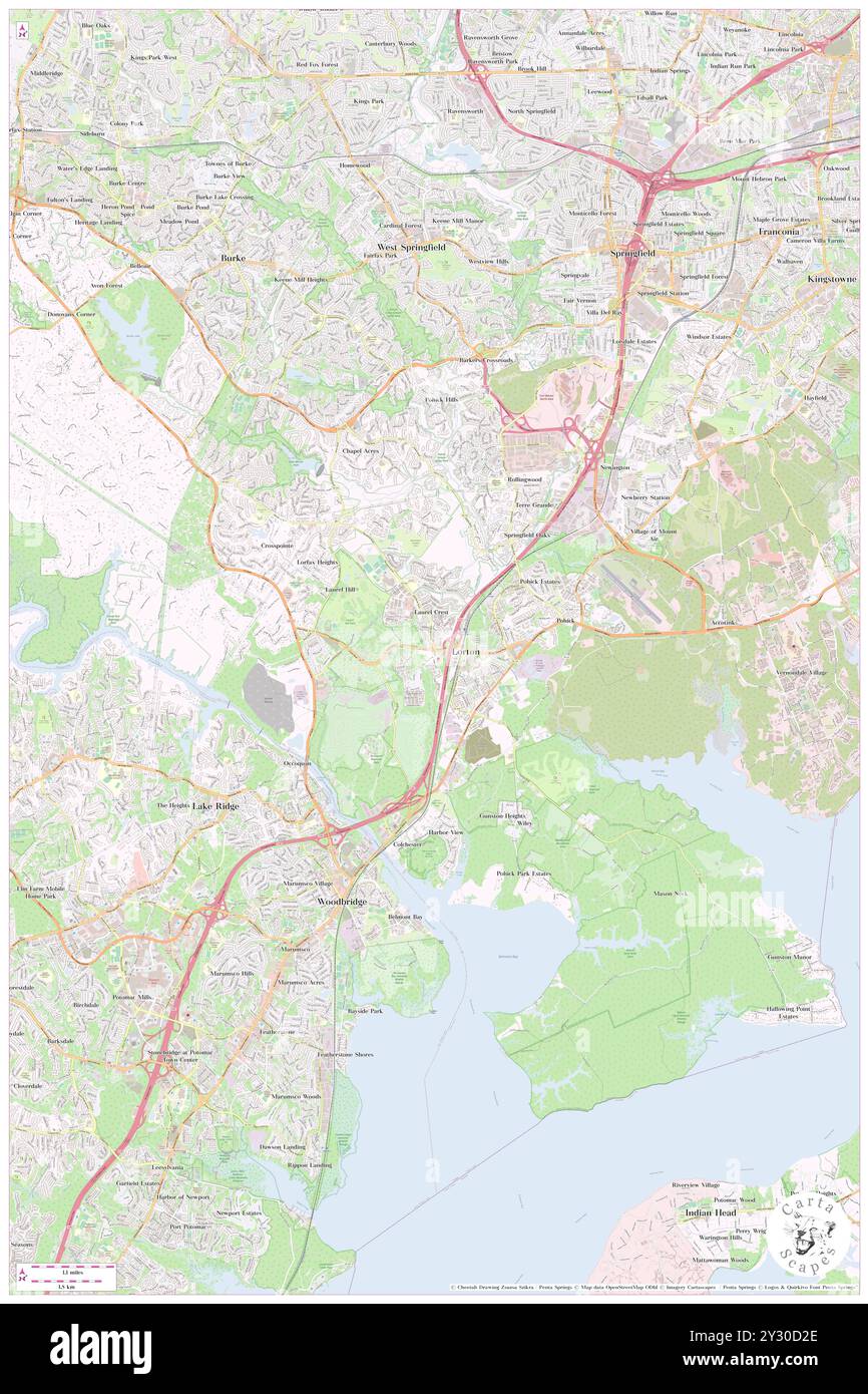 Map of lorton hi-res stock photography and images - Alamy
