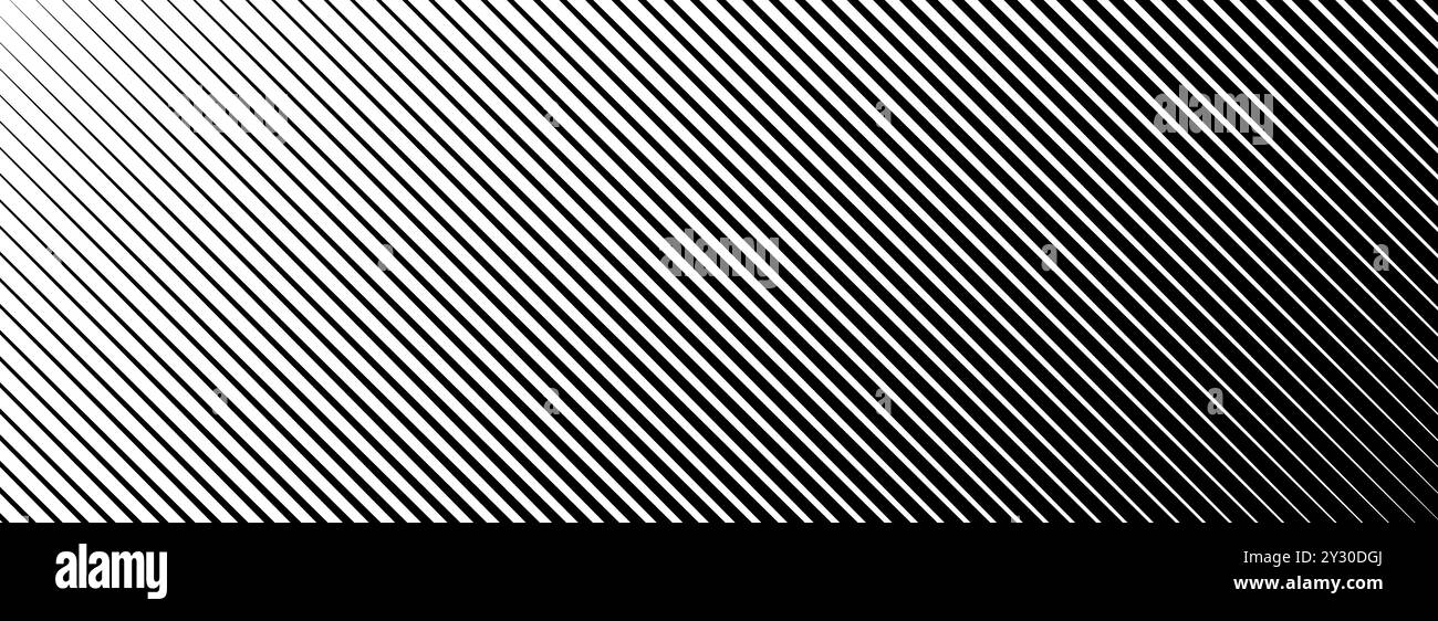 Diagonal thin line halftone gradation texture. Fade oblique stripe ...