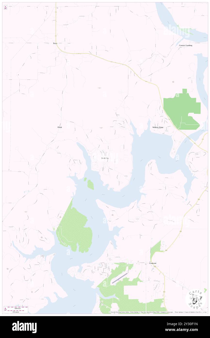 Pettit Bay, Cherokee County, US, United States, Oklahoma, N 35 45' 9 ...