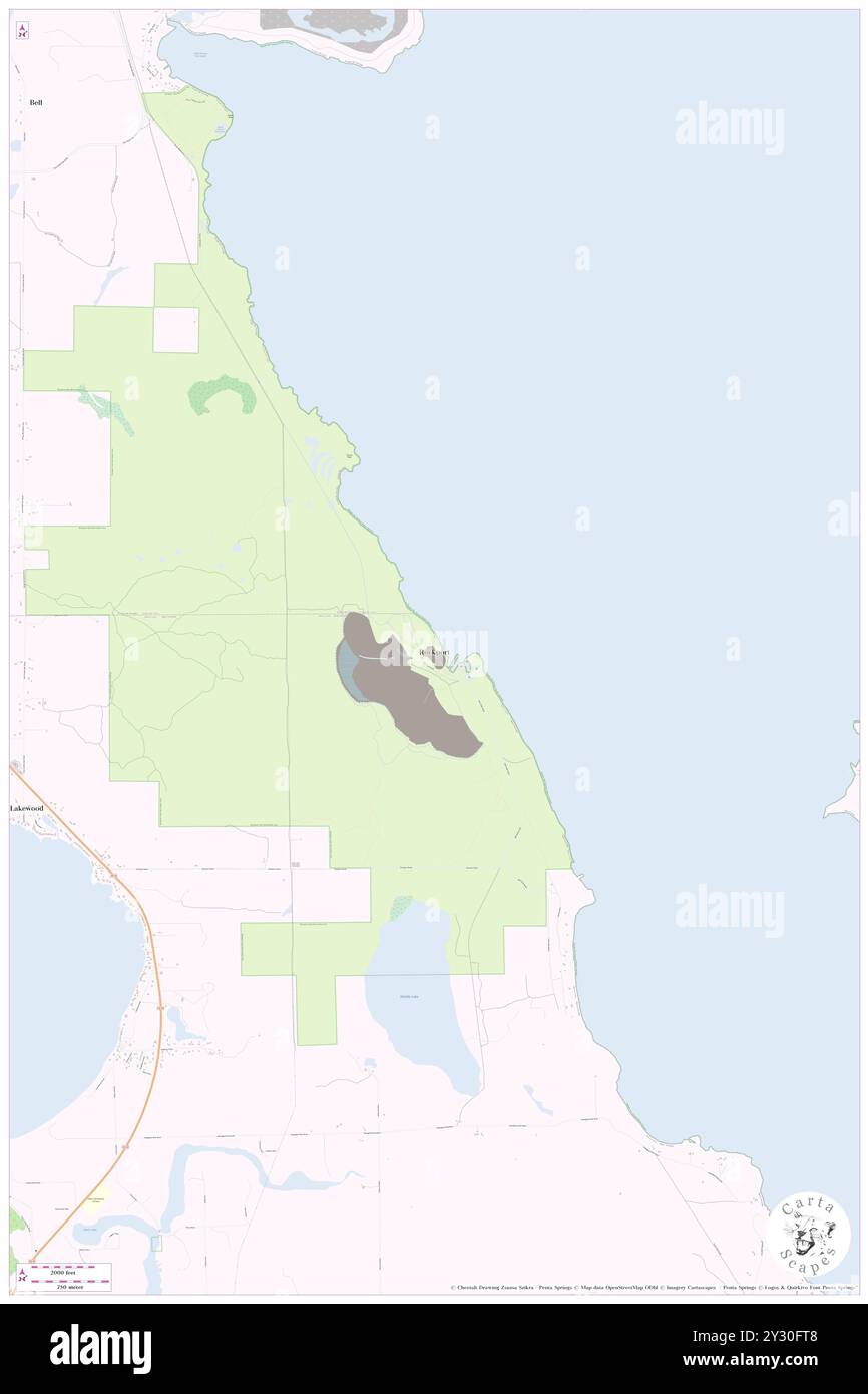 Alpena county map Cut Out Stock Images & Pictures - Alamy