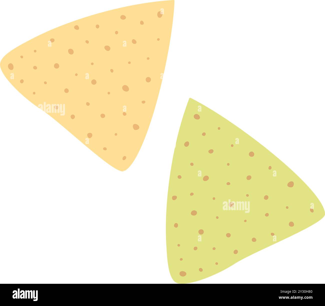 Yellow corn tortilla chips Stock Vector Images - Alamy