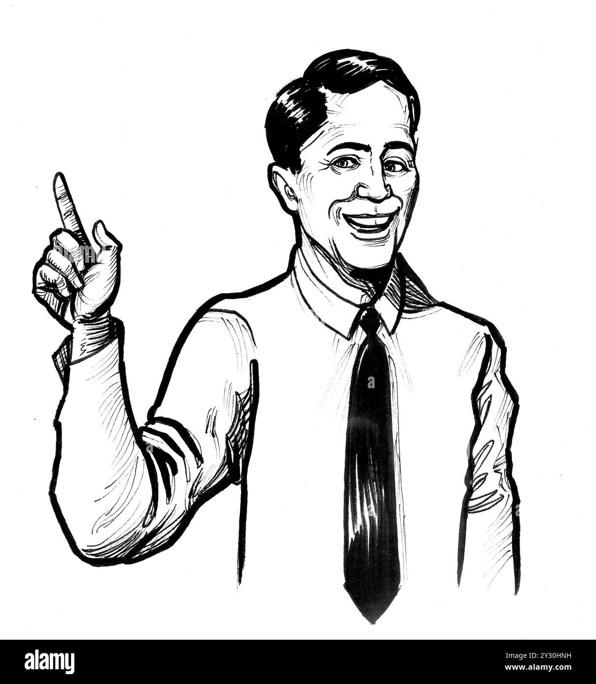 Vintage pointing hand drawing Cut Out Stock Images & Pictures - Alamy