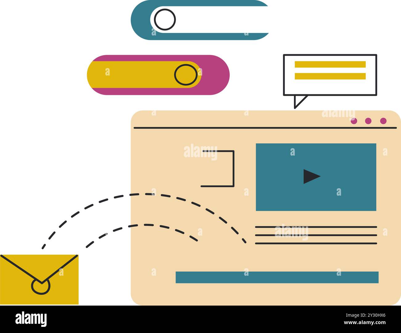 Web ui elements Stock Vector Images - Alamy