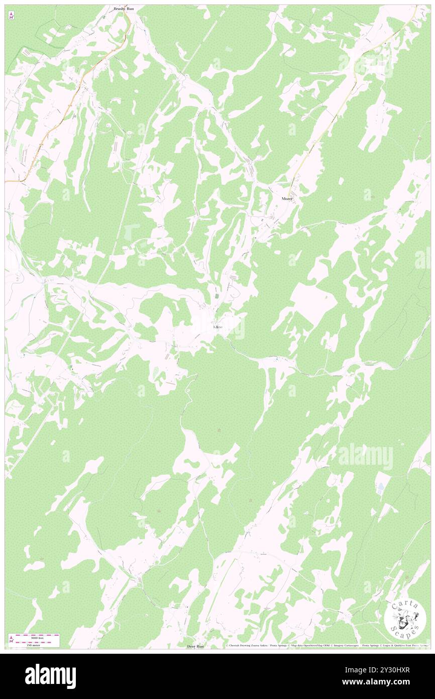 Pendleton west virginia map hi-res stock photography and images - Alamy