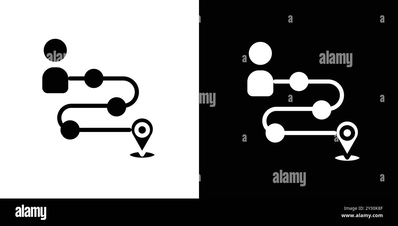 Customer journey icon vector logo set collection or bundle pack group ...