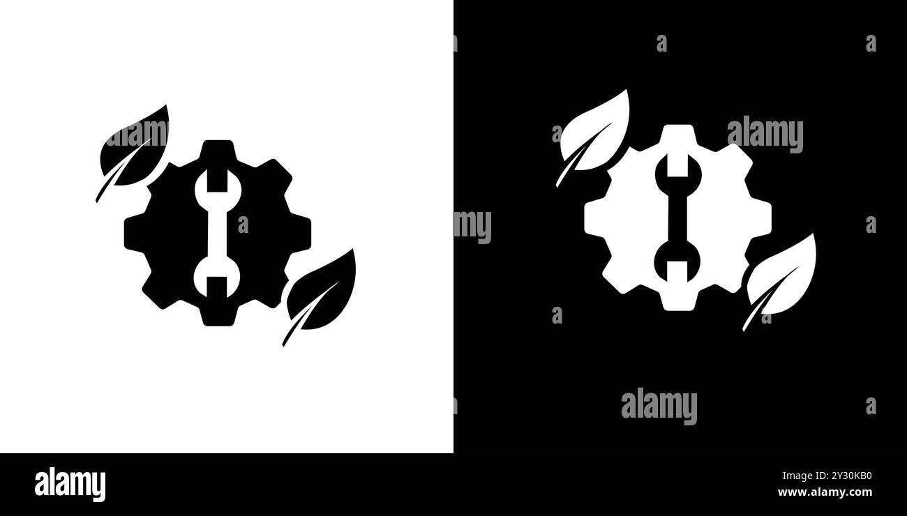 Eco industry icon vector logo set collection or bundle pack group Stock ...