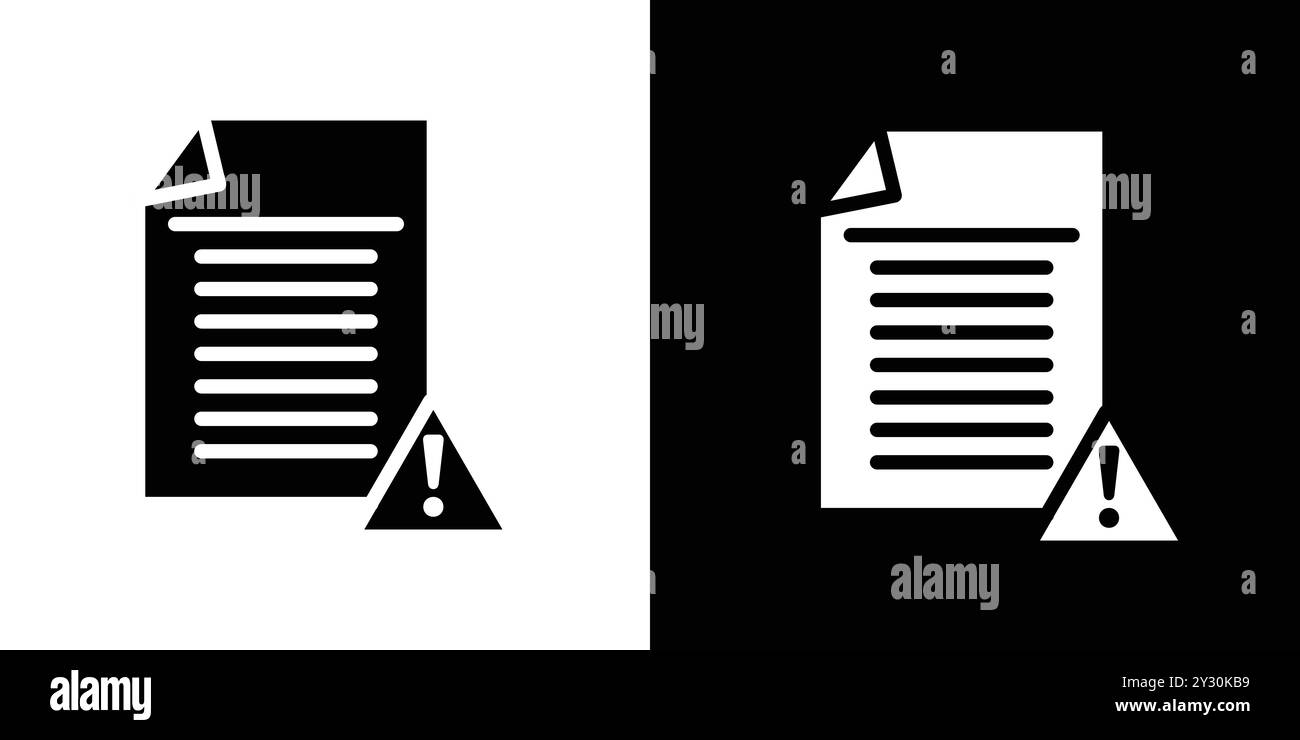 Corrupt file vector icon Stock Vector Images - Alamy