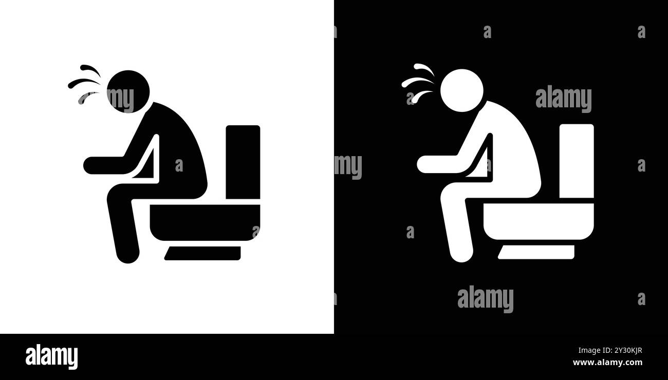 Diarrhea icon vector logo set collection or bundle pack group Stock ...