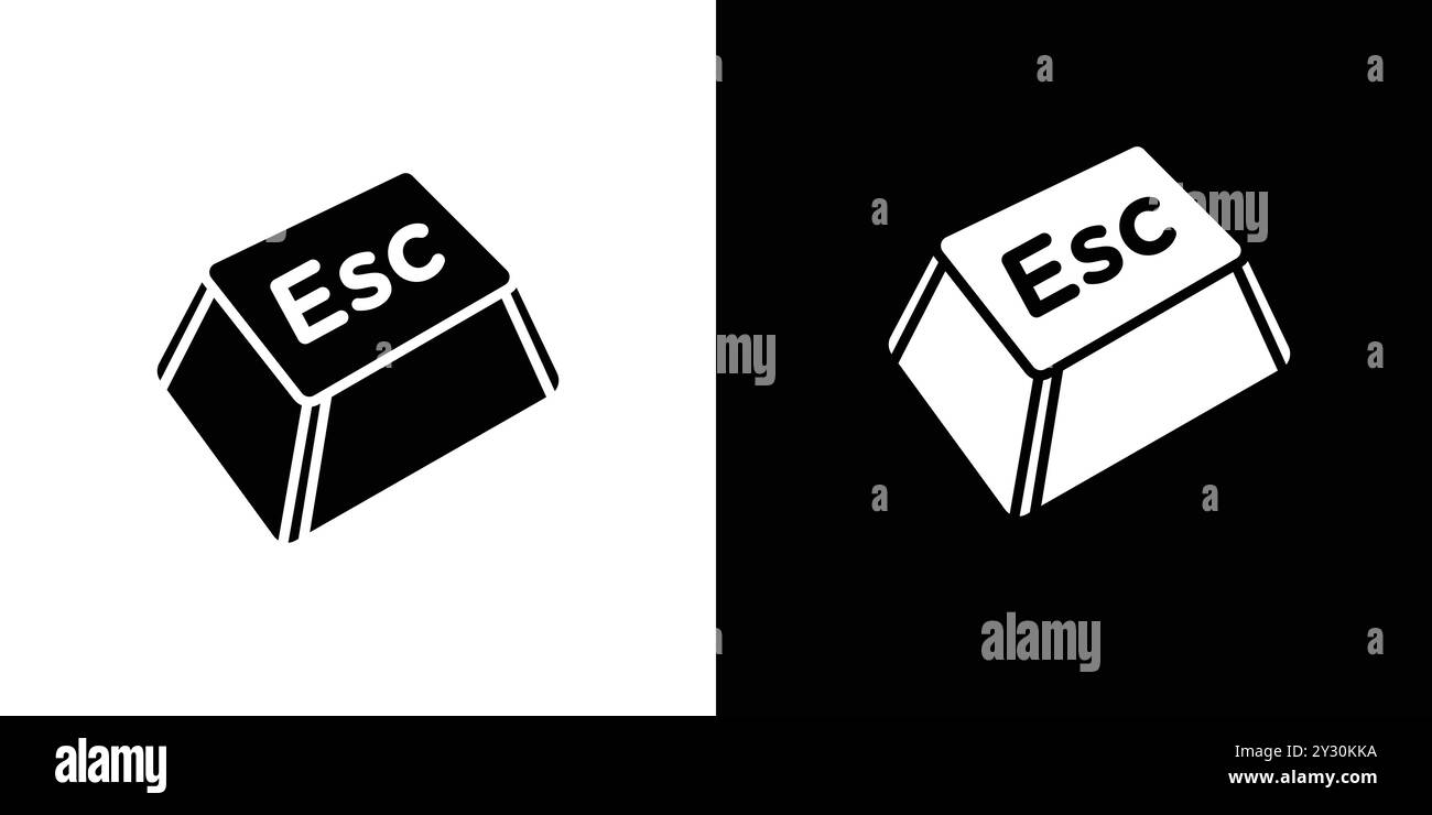 Esc icon vector logo set collection or bundle pack group Stock Vector ...