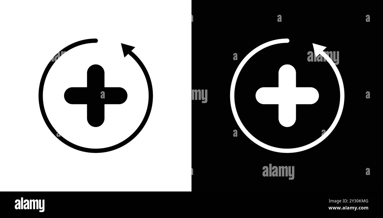 Health recovery icon vector logo set collection or bundle pack group ...