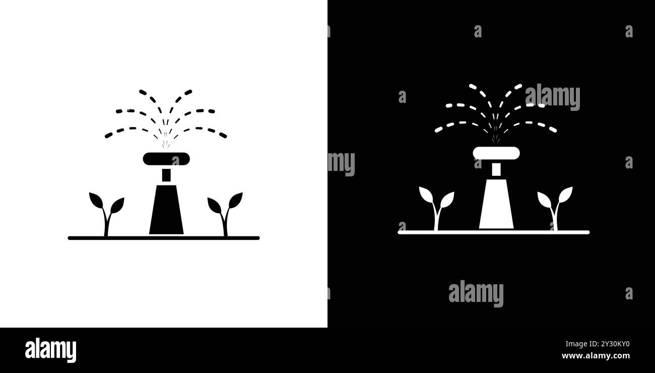 Irrigation icon vector logo set collection or bundle pack group Stock ...