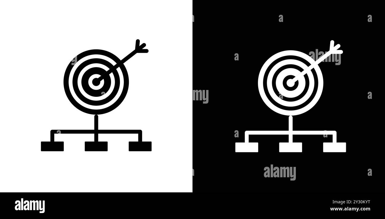 Illustration of mission objectives and goal achievement hi-res stock ...
