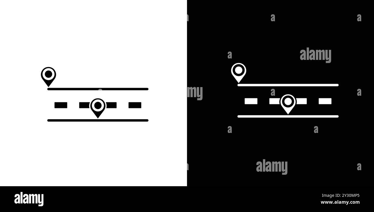 Roadmap icon vector logo set collection or bundle pack group Stock ...