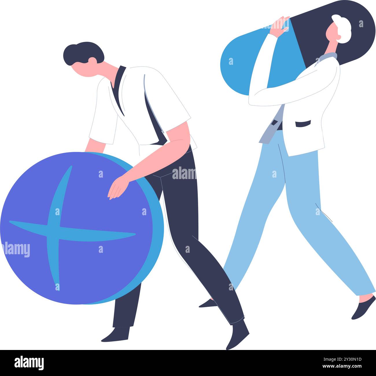 Two medicine capsules in Stock Vector Images - Alamy