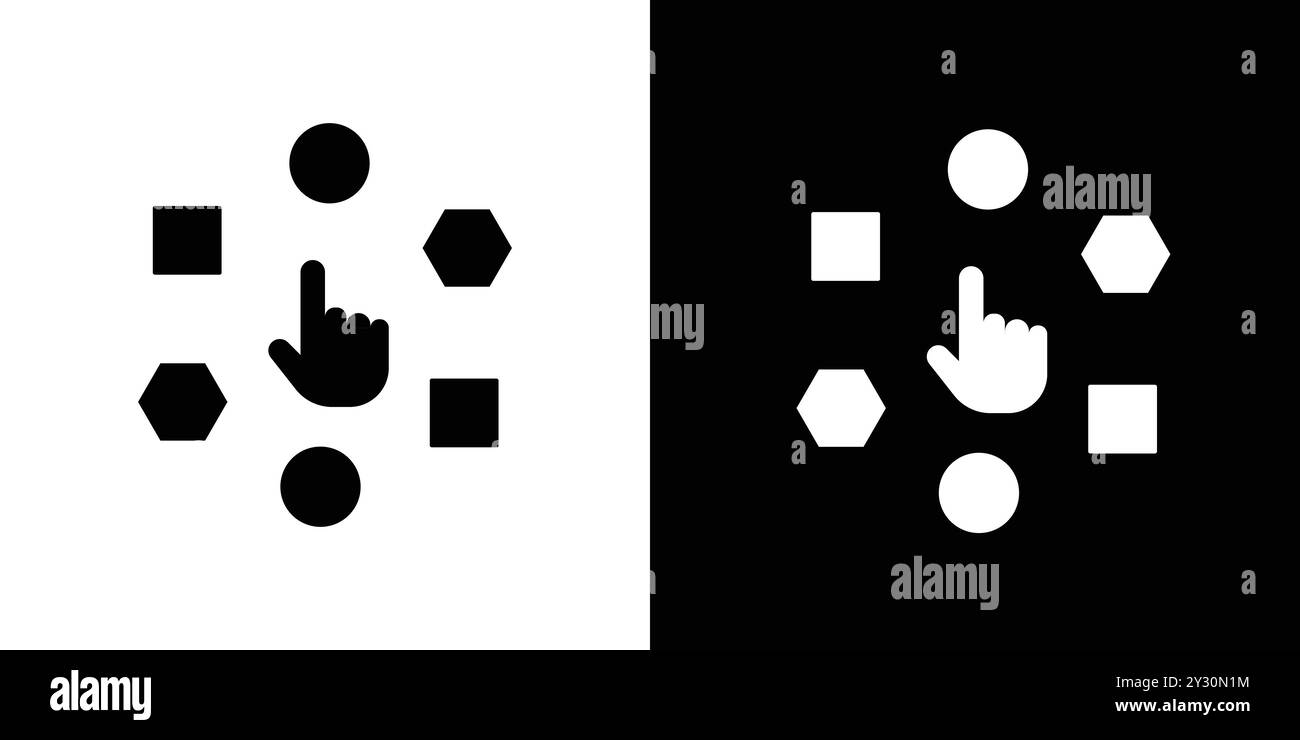 Variety icon vector logo set collection or bundle pack group Stock ...