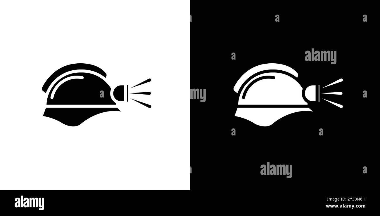 Torch helmet icon vector logo set collection or bundle pack group Stock ...
