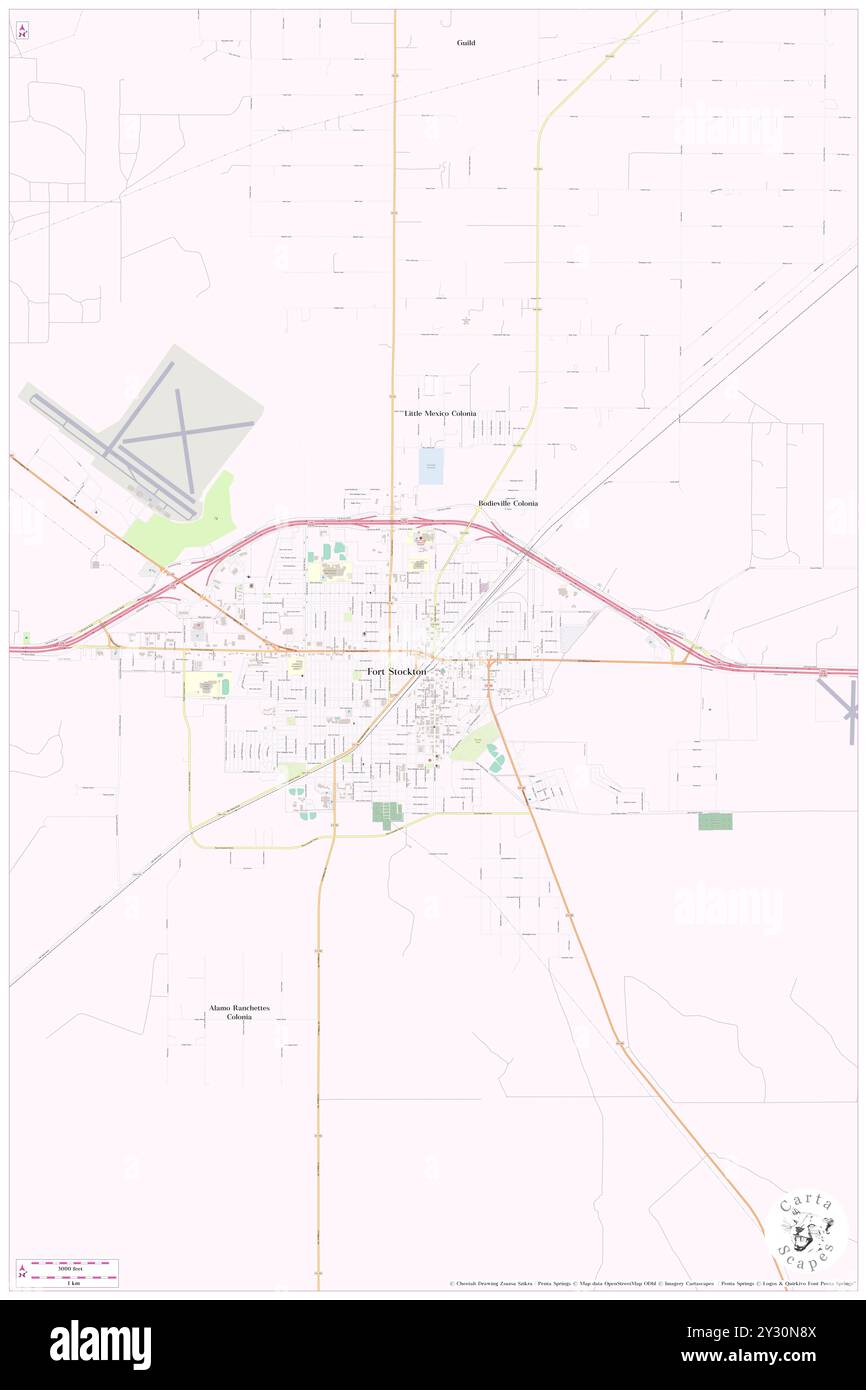 Fort stockton texas map Cut Out Stock Images & Pictures - Alamy