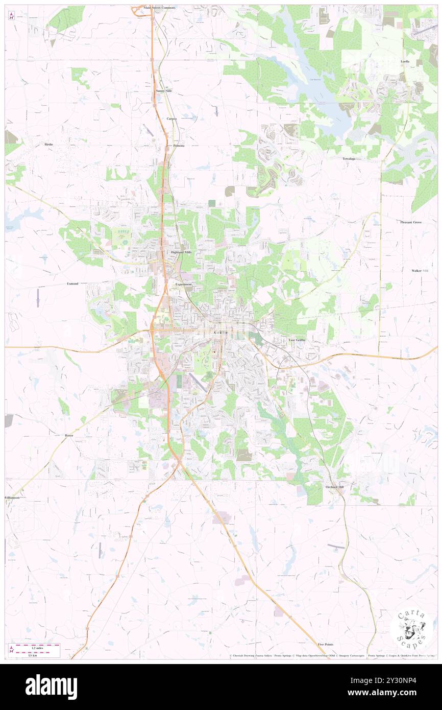 Spalding georgia map hi-res stock photography and images - Alamy