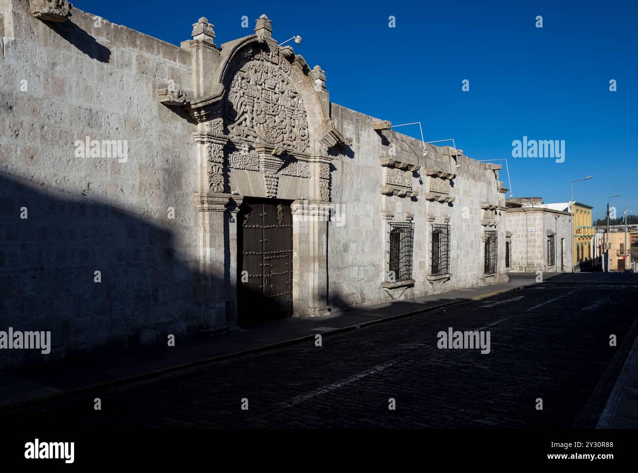 Detail of the "Casa del Moral" (House of the Mulberry Tree), a large ...