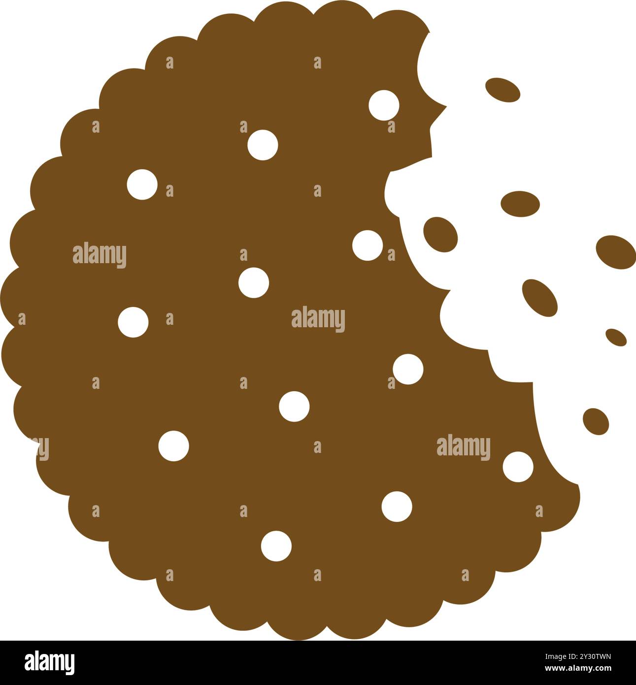 Biscuit crumbs isolated Stock Vector Images - Alamy
