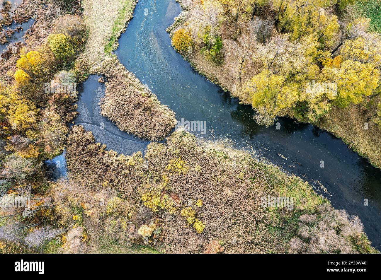 Natural wetland marsh during fall hi-res stock photography and images ...