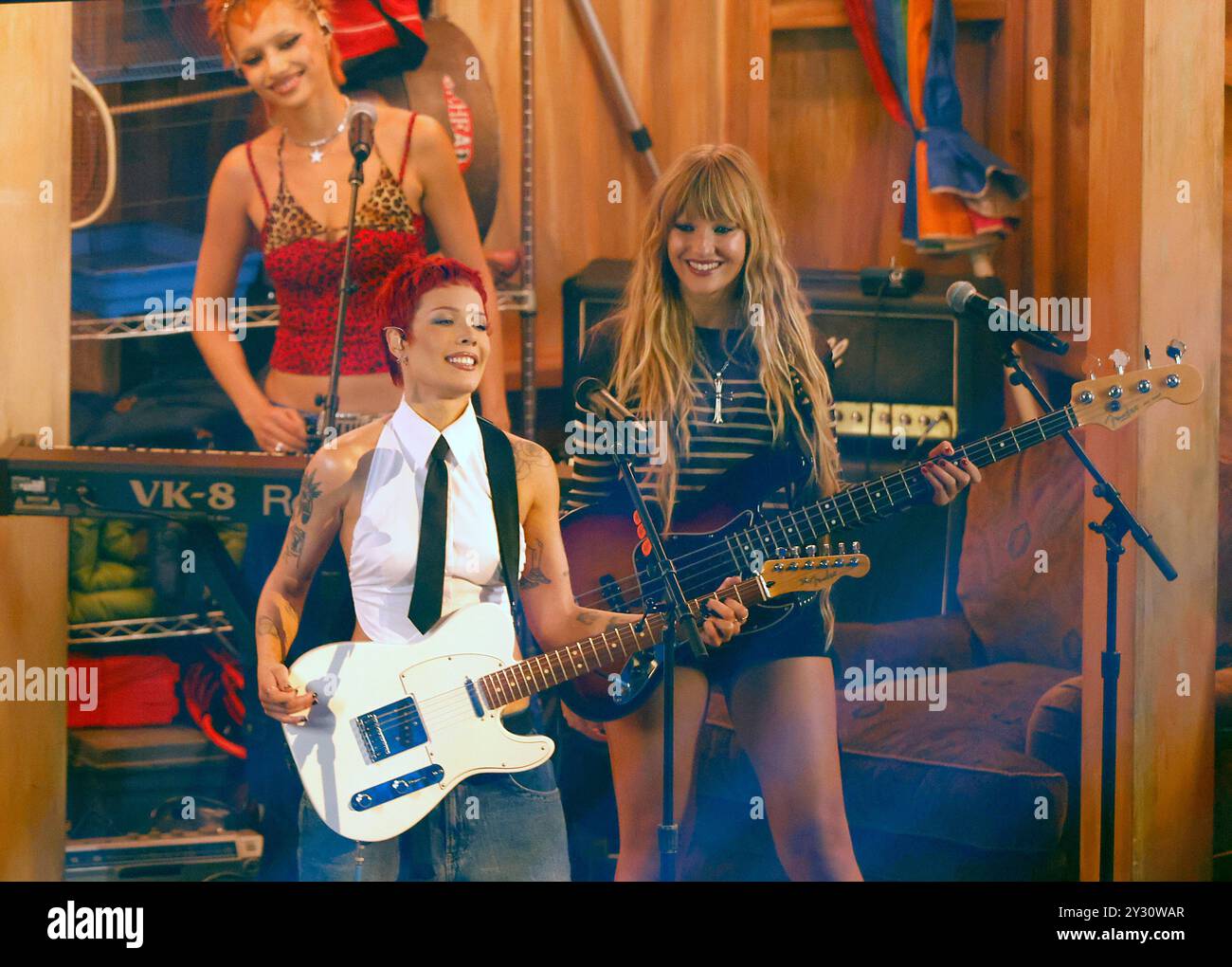 Elmont, United States. 11th Sep, 2024. Halsey performs on stage at the ...