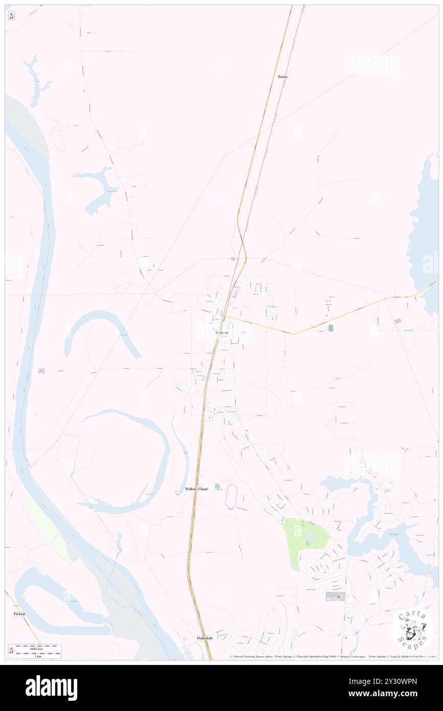 Benton louisiana map Cut Out Stock Images & Pictures - Alamy