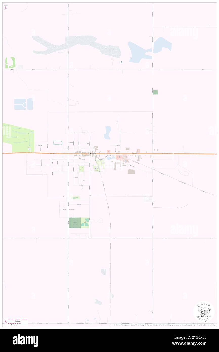 Map of edmore Cut Out Stock Images & Pictures - Alamy
