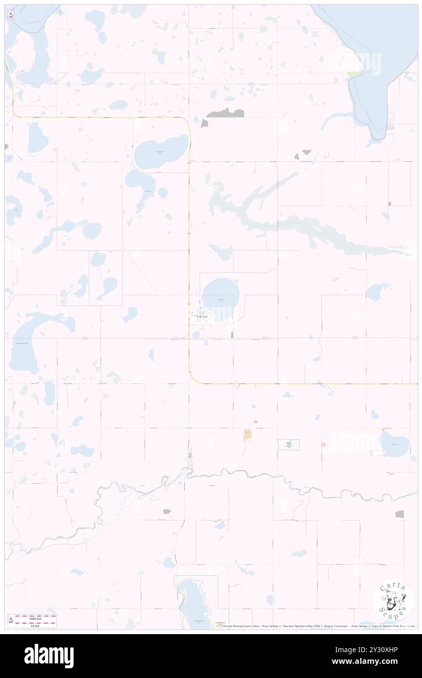 Warwick north dakota map Cut Out Stock Images & Pictures - Alamy