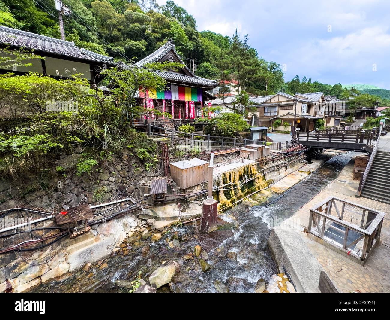 Yunomine onsen Yuzutsu, onsen village in Wakayama, Japan Stock Photo ...