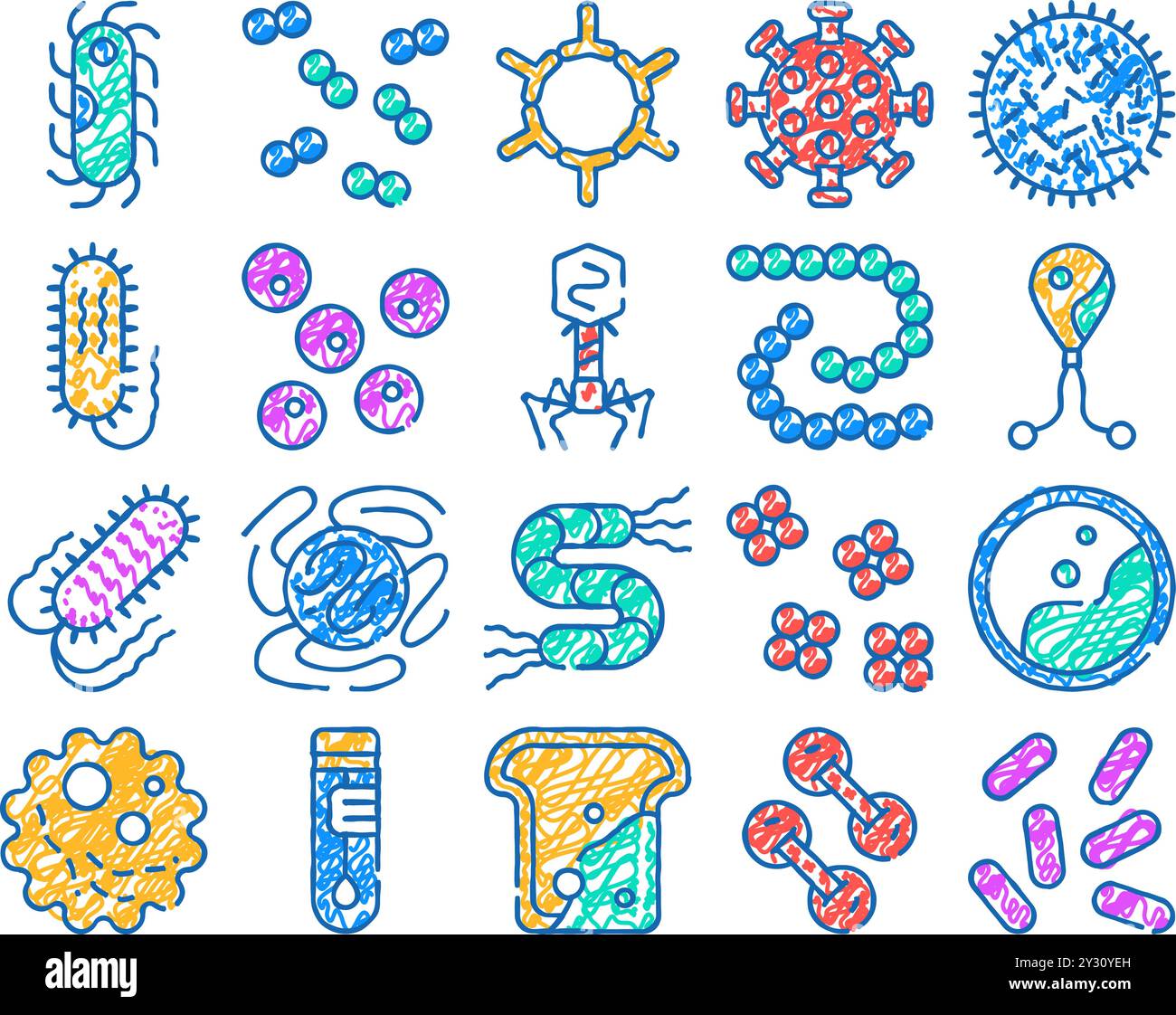pathogen virus disease icon hand drawn Stock Vector Image & Art - Alamy