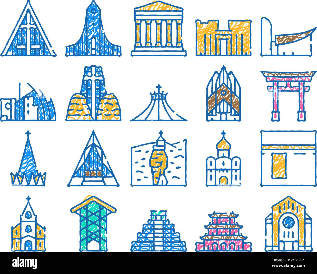 temple construction black icon hand drawn Stock Vector Image & Art - Alamy