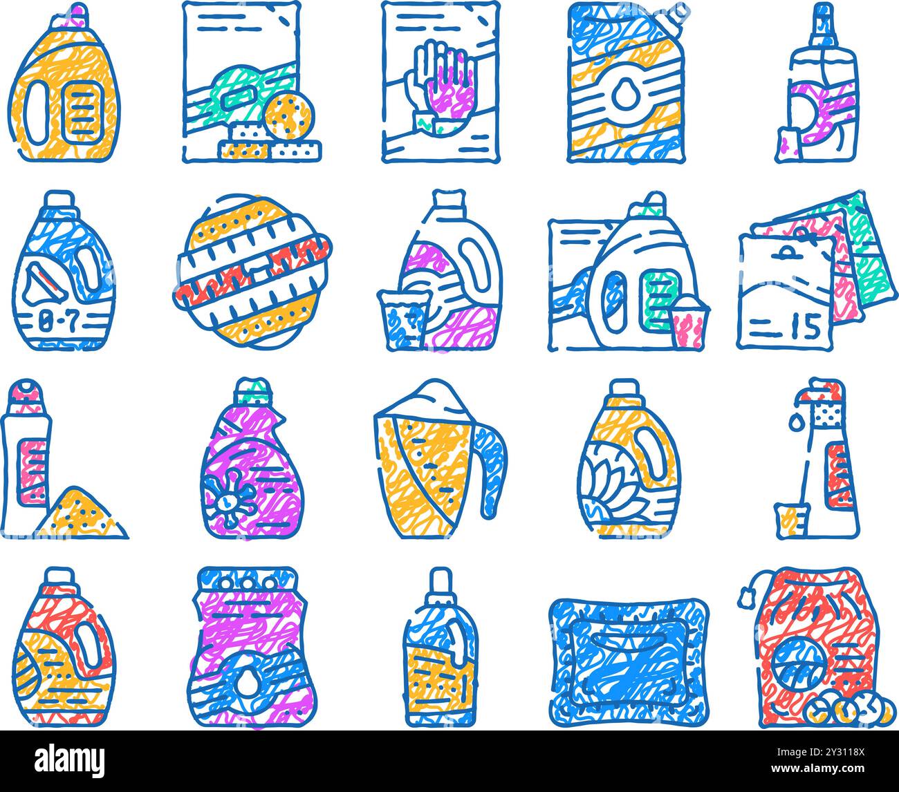 detergent washing icon hand drawn Stock Vector Image & Art - Alamy