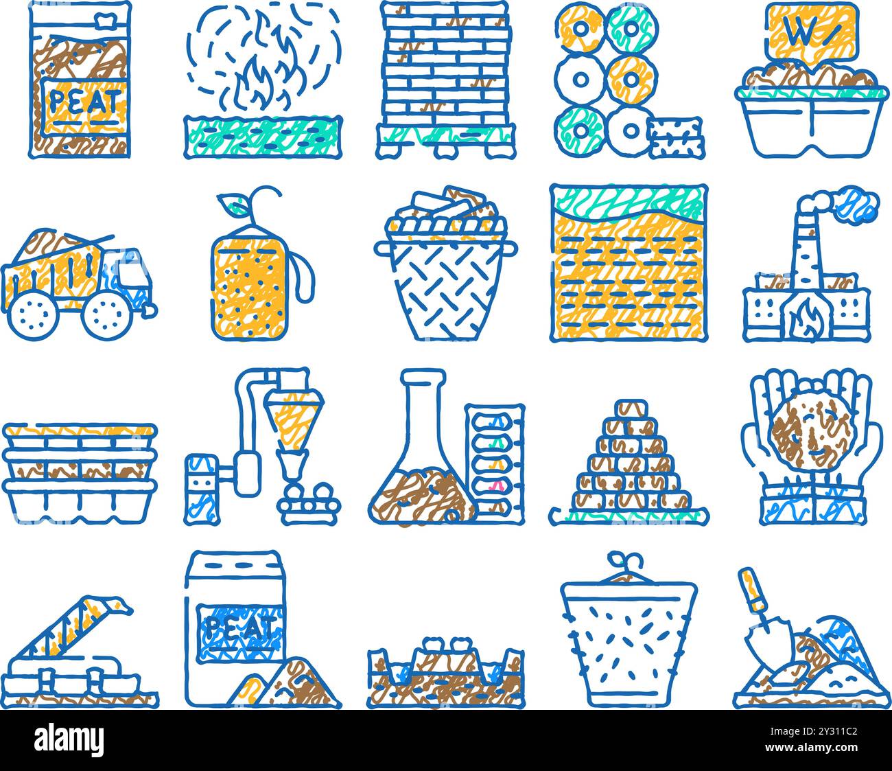 Peat collection Stock Vector Images - Alamy