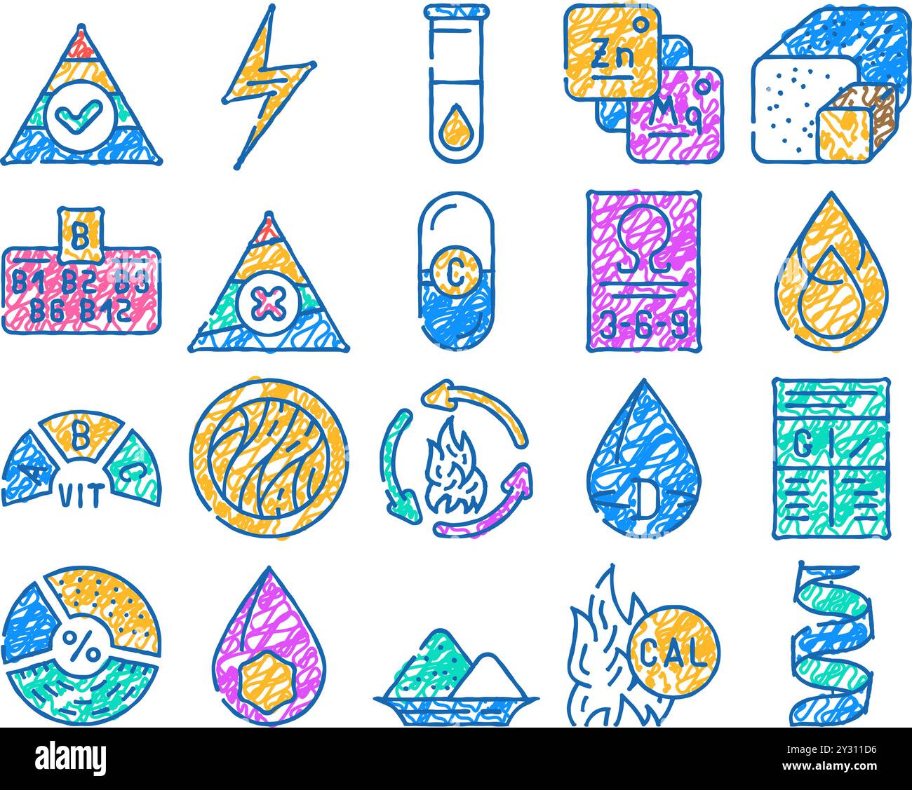 nutrition facts diet icon hand drawn Stock Vector Image & Art - Alamy