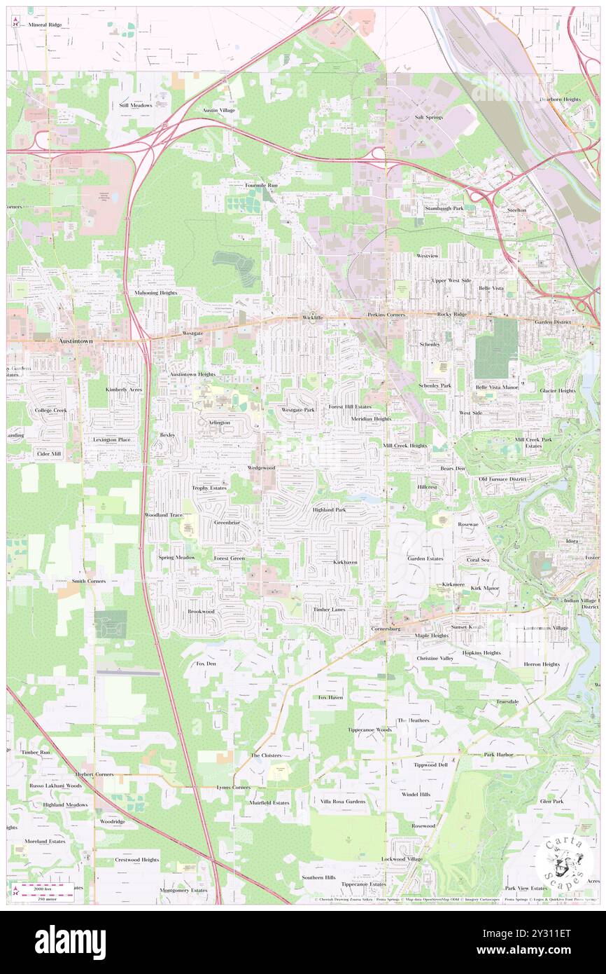 Fountain Square, Mahoning County, US, United States, Ohio, N 41 5' 5 ...