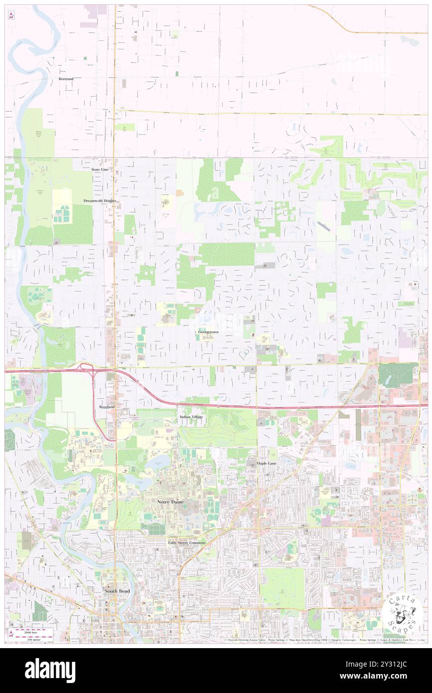 Georgetown, Saint Joseph County, US, United States, Indiana, N 41 43 ...