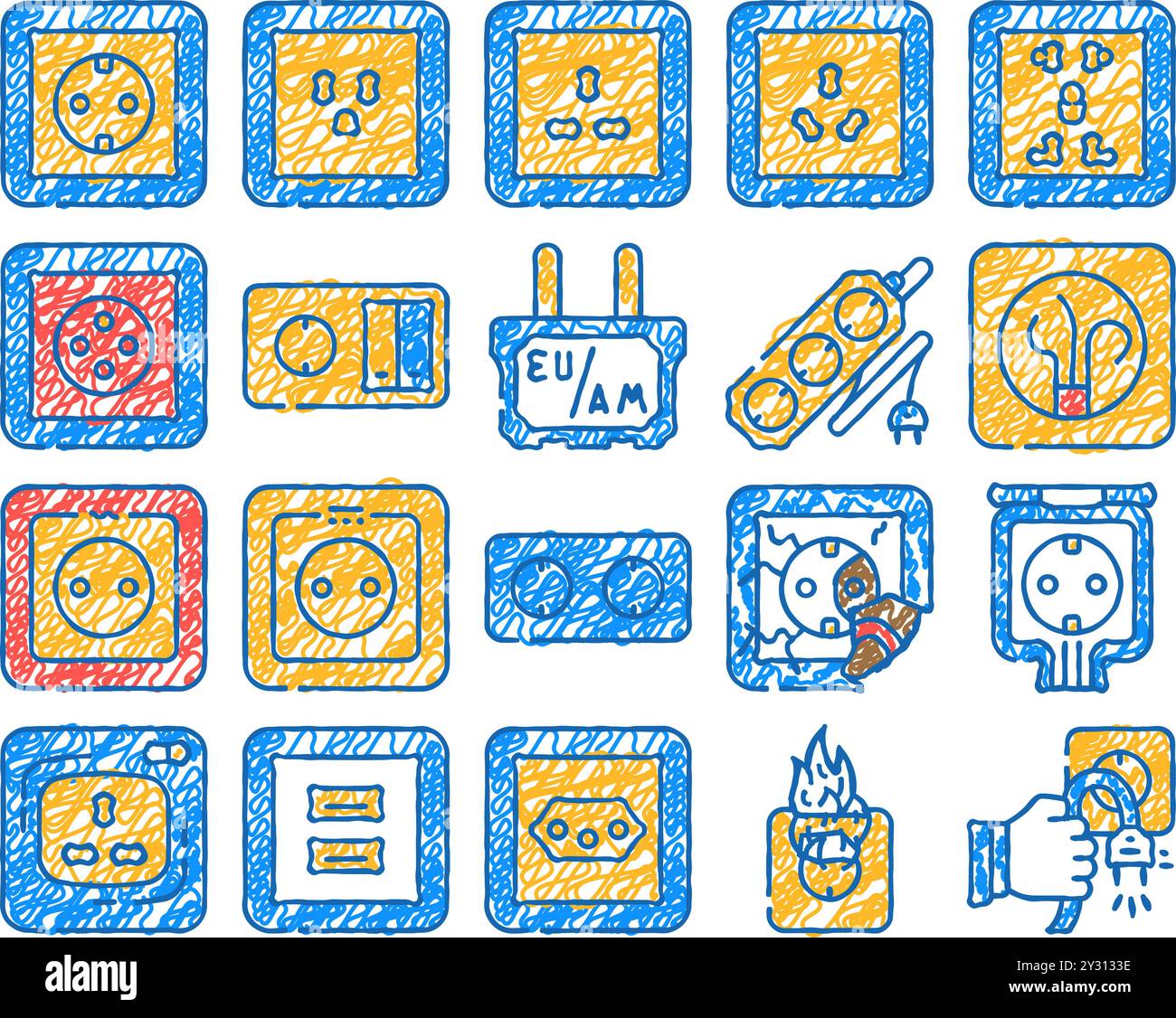 Weatherproof electrical socket hi-res stock photography and images - Alamy