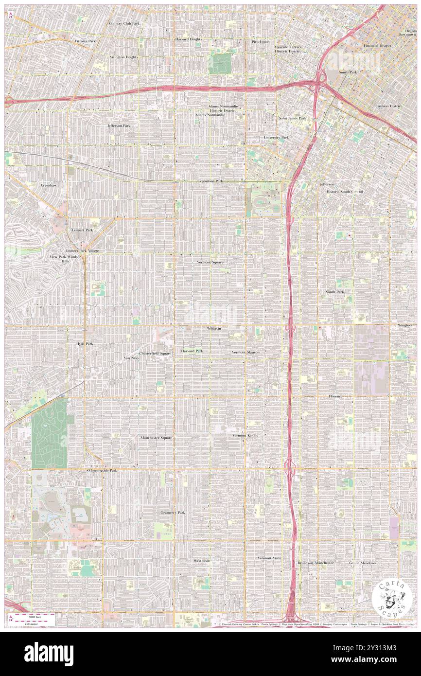 Los angeles county map hi-res stock photography and images - Alamy