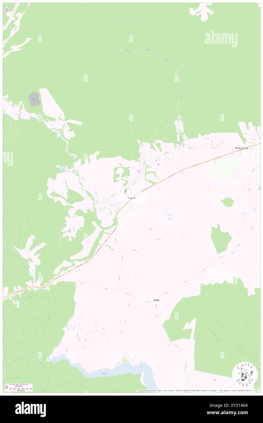 Map of tenmile oregon Cut Out Stock Images & Pictures - Alamy