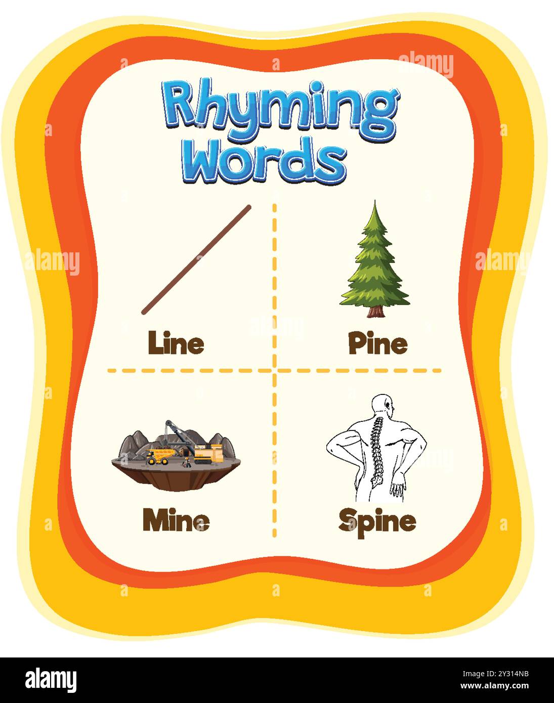 Visual representation of rhyming words Stock Vector Image & Art - Alamy