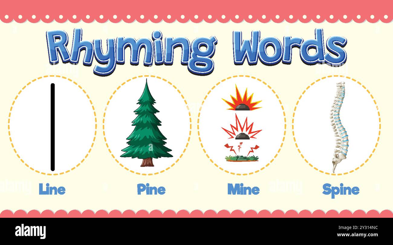 Visual representation of rhyming words Stock Vector Image & Art - Alamy